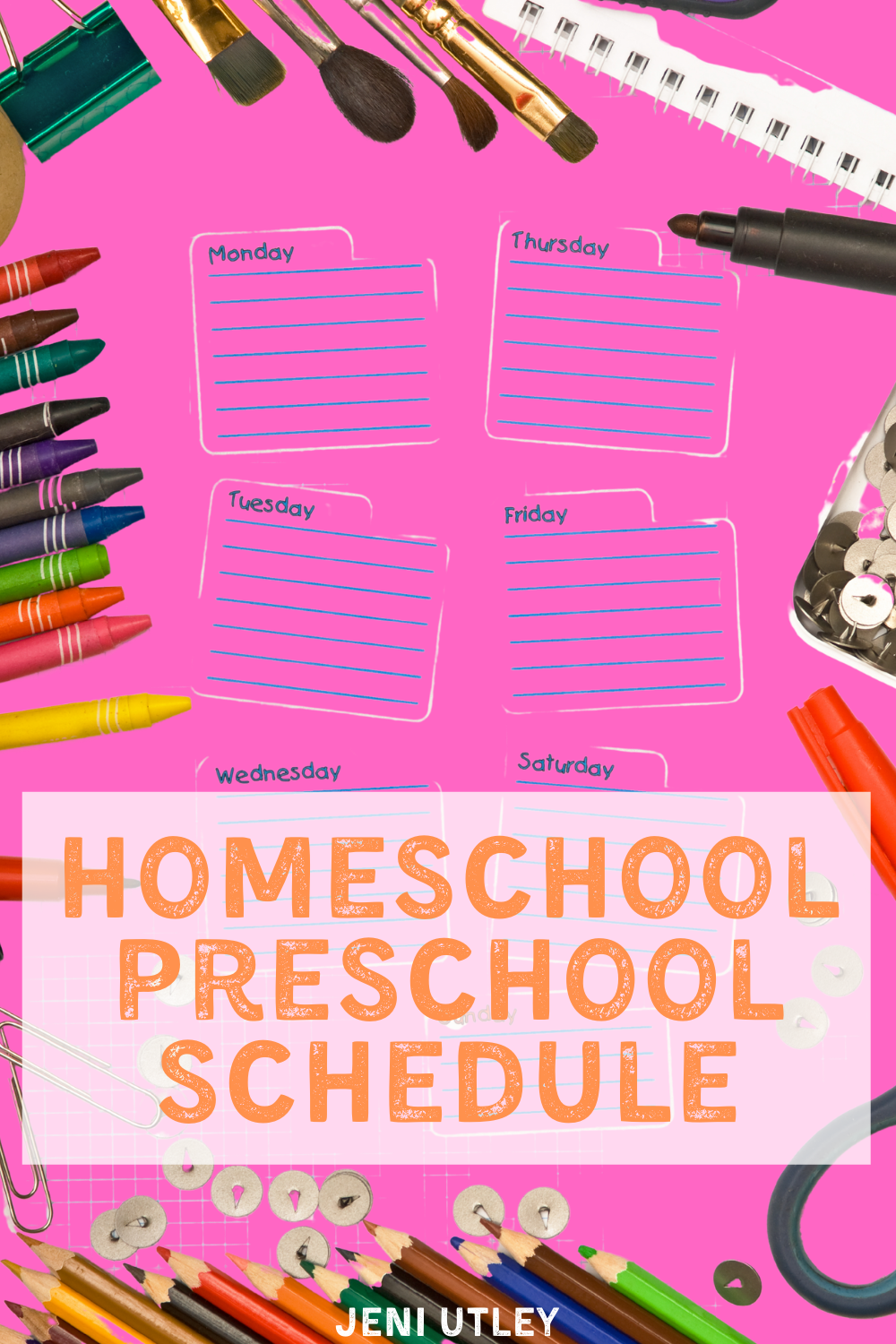 Homeschool Preschool Schedule | Jeni Utley